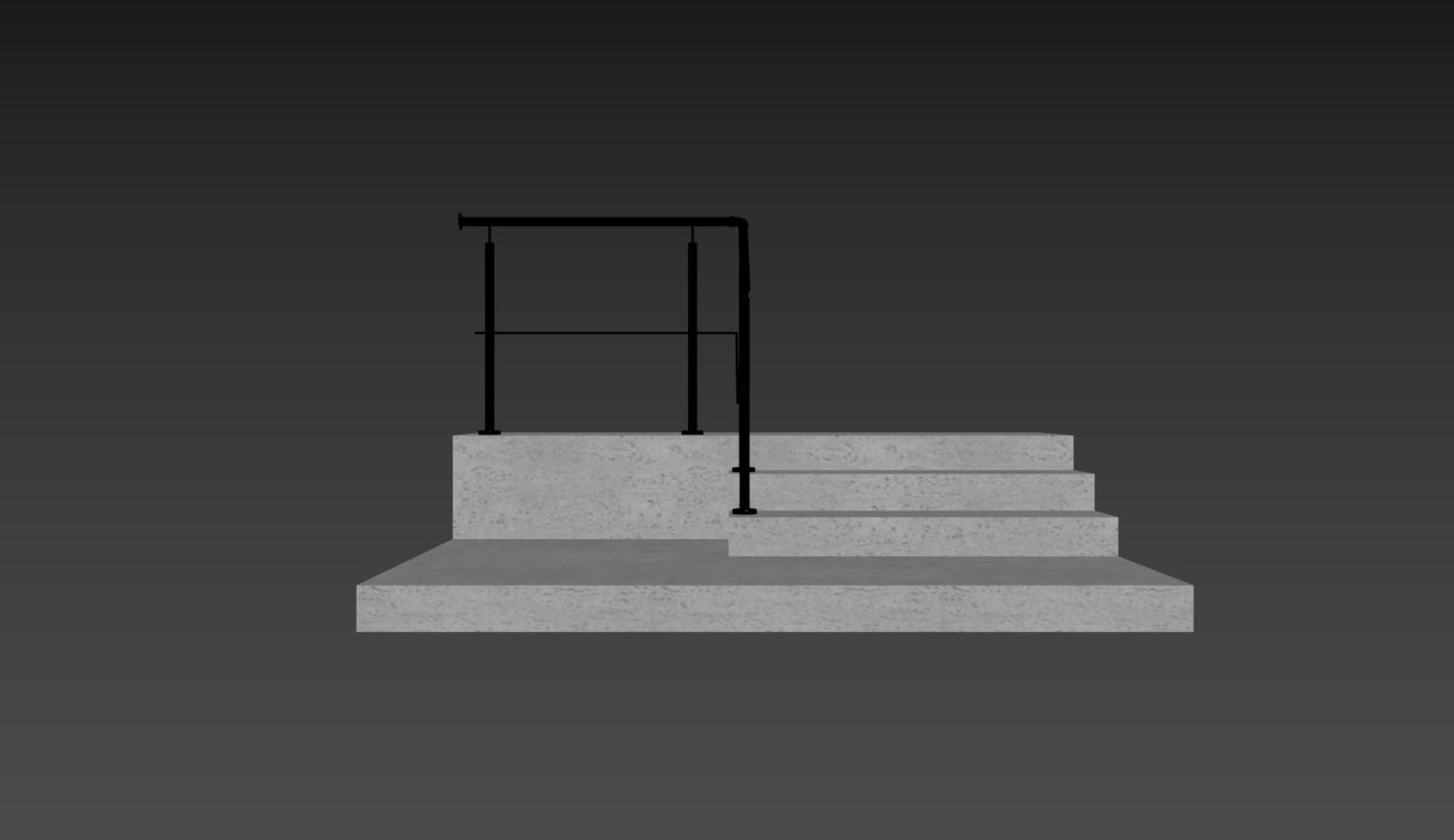 Stair railing 3D - TurboSquid 2152564
