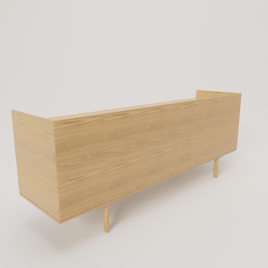 Wooden sideboard 3D - TurboSquid 1436346