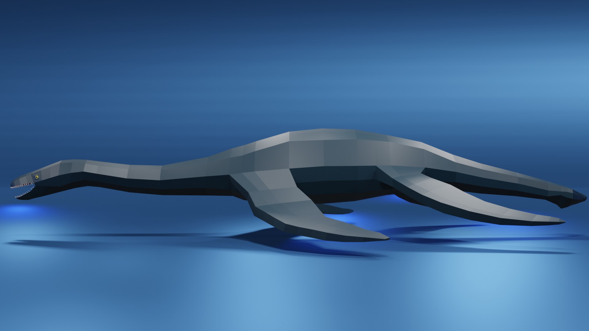 3D Plesiosaurus - Low Poly - TurboSquid 2329491