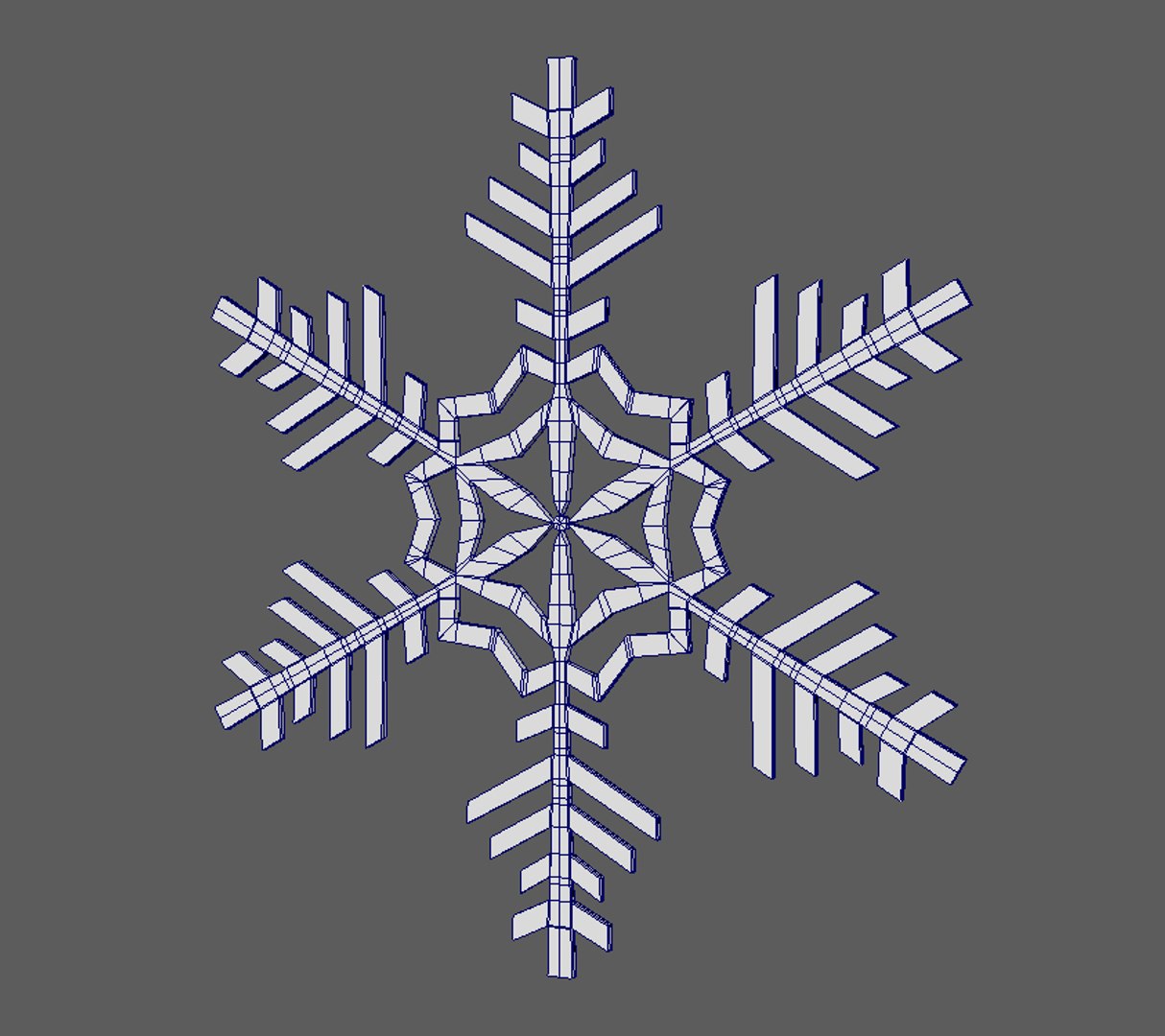 3D Snow Snowflake Model - TurboSquid 1455858