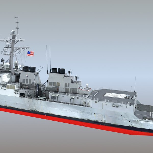 uss dd ddg-80 destroyers 3d max
