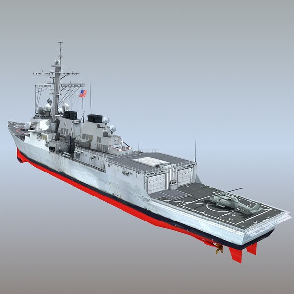 uss dd ddg-80 destroyers 3d max