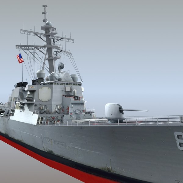 uss dd ddg-80 destroyers 3d max