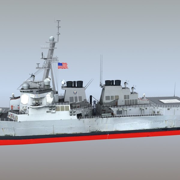 uss dd ddg-80 destroyers 3d max