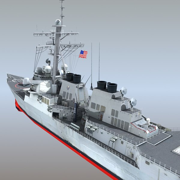 uss dd ddg-80 destroyers 3d max