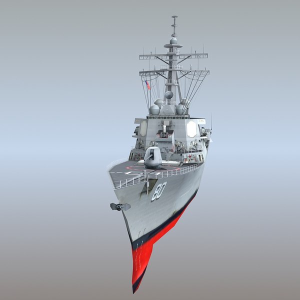 uss dd ddg-80 destroyers 3d max