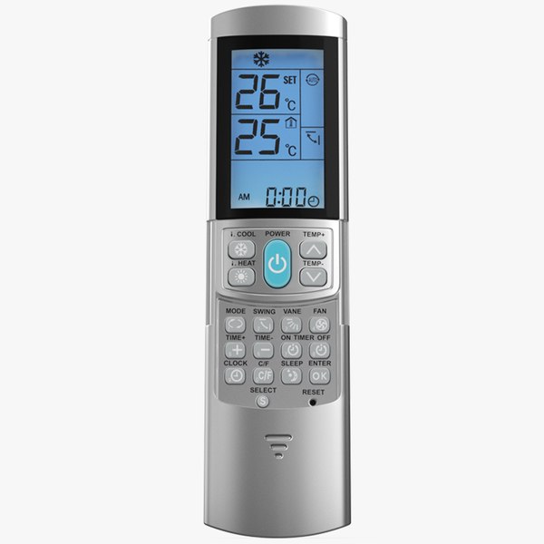 modelo 3d Luces del control remoto del acondicionador universal ...