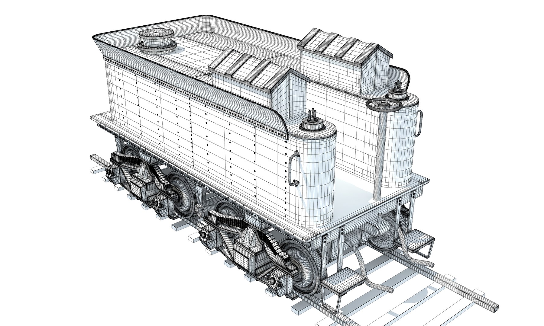 Train Tender 3D Model - TurboSquid 1378463