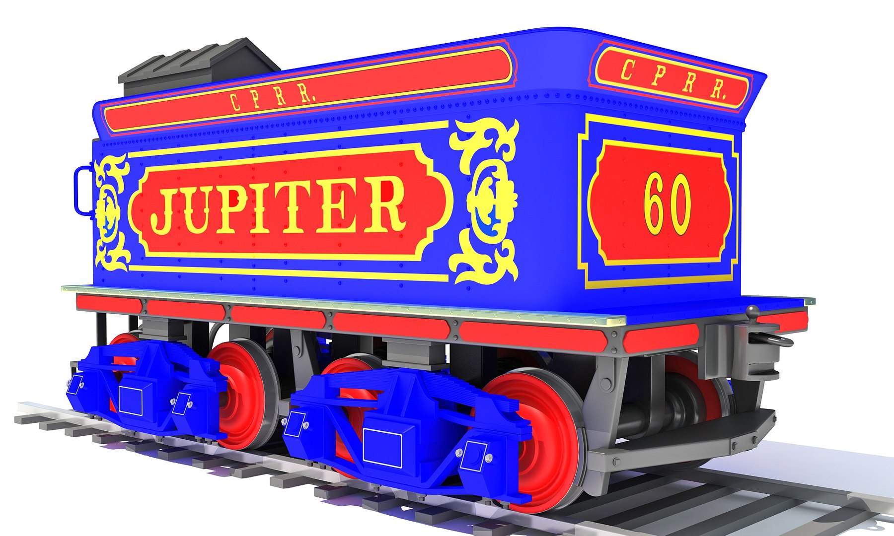 Train Tender 3D Model - TurboSquid 1378463