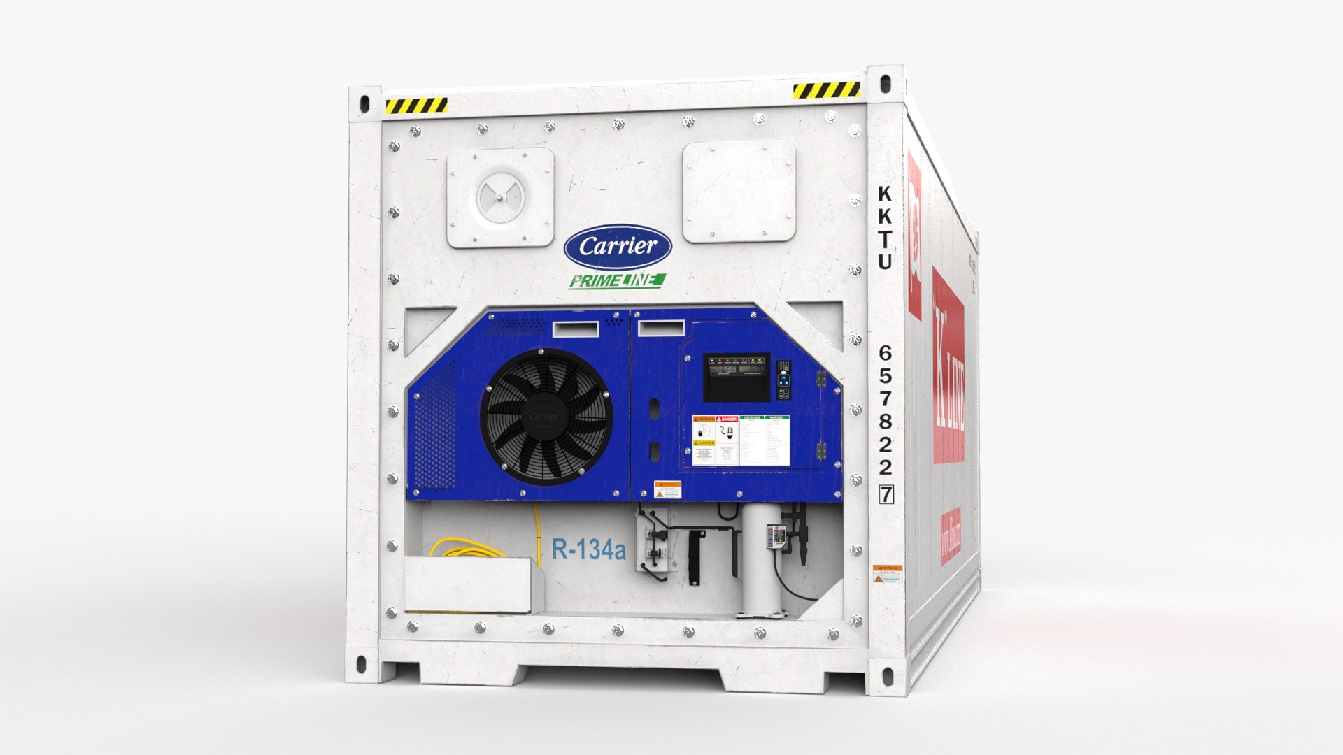 3D 20feet K-LINE Shipping Container Reefer CARRIER Model - TurboSquid ...