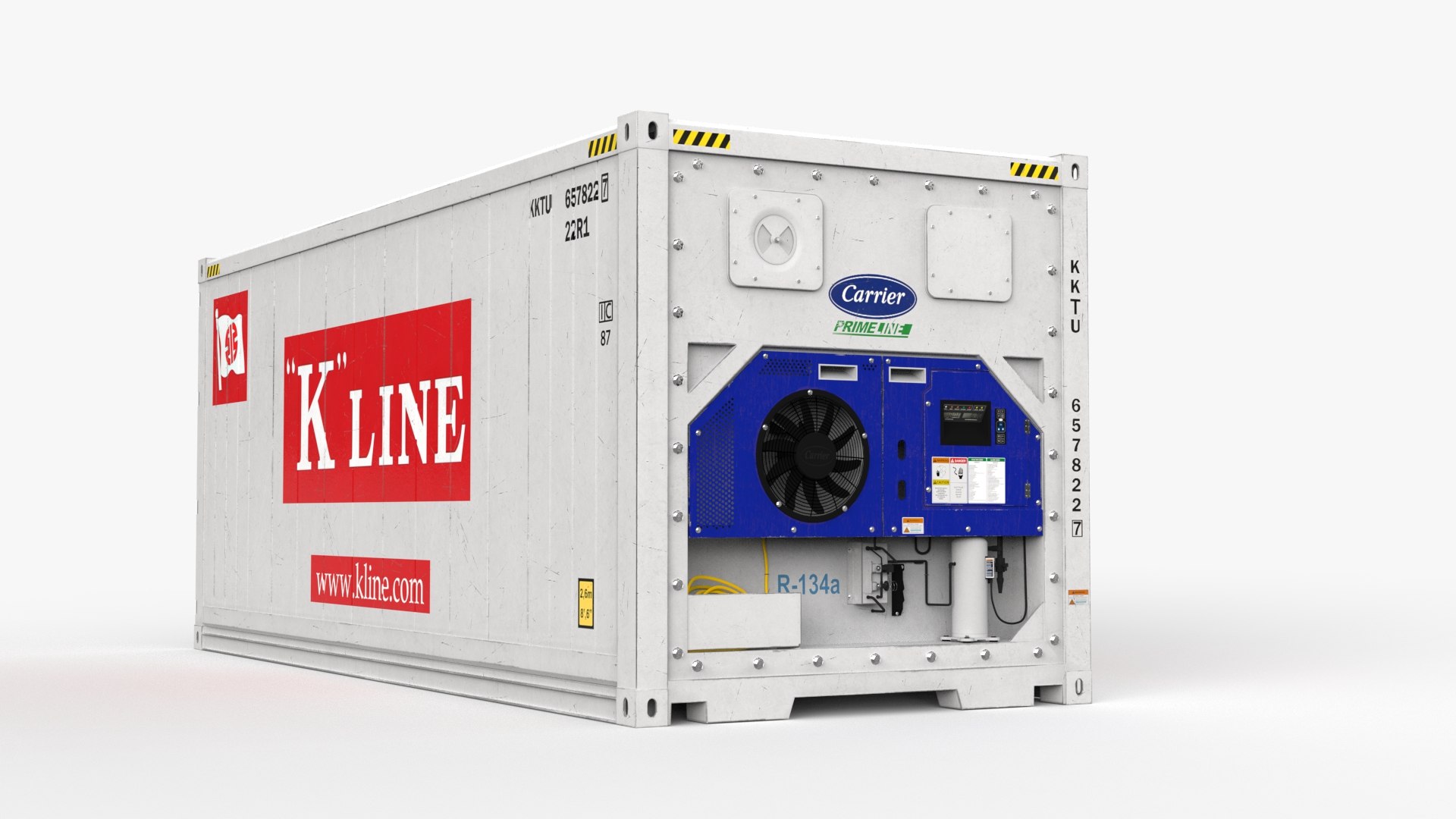 3D 20feet K-LINE Shipping Container Reefer CARRIER Model - TurboSquid ...