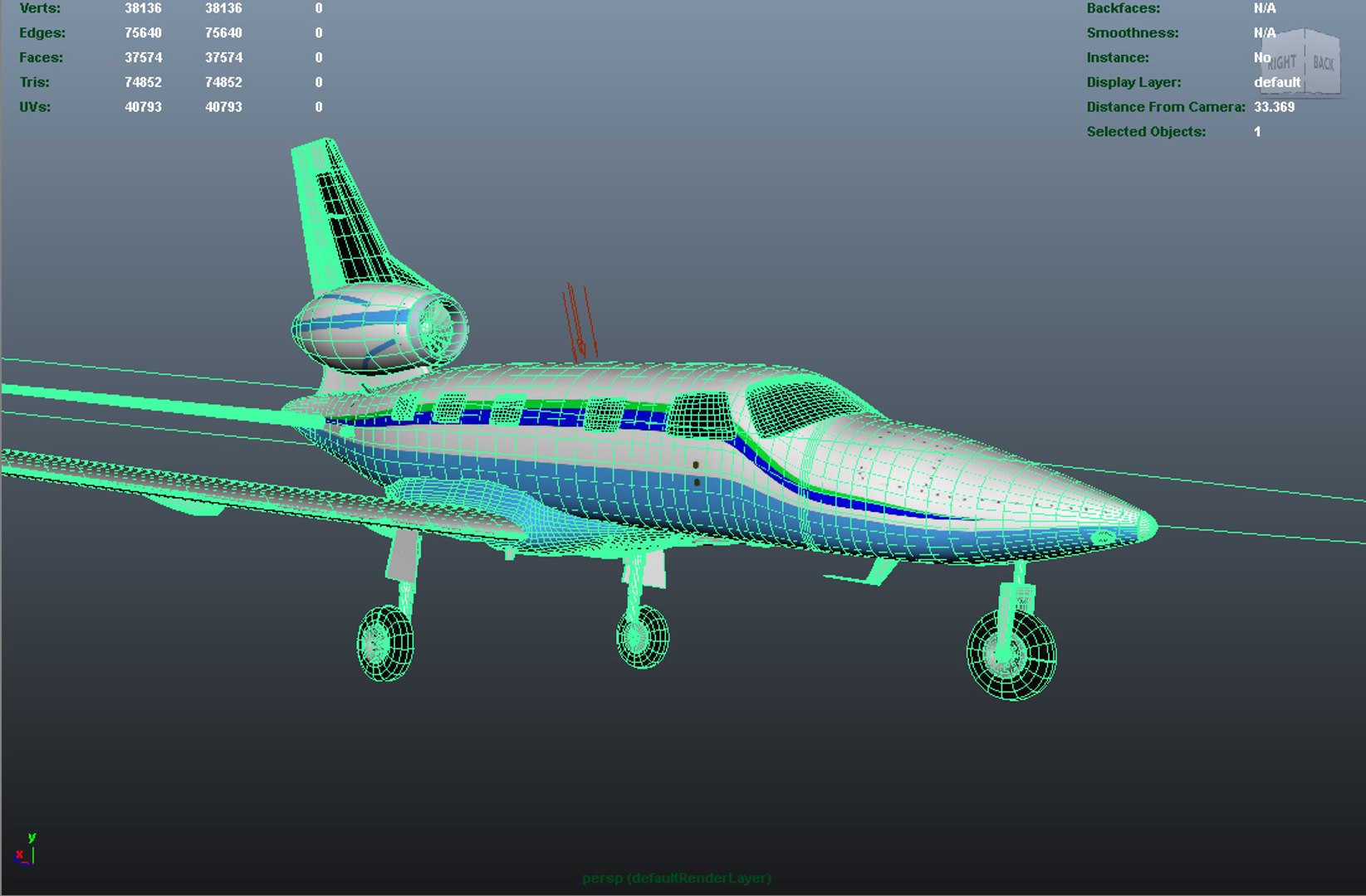 3d Model Piper Jet