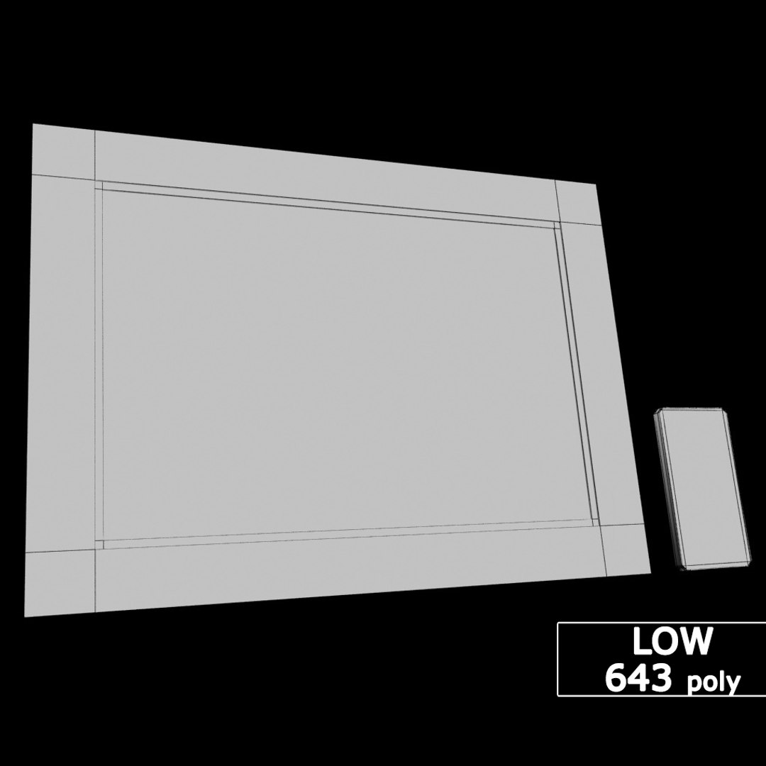 Digital Picture Frame Remote 3d Model