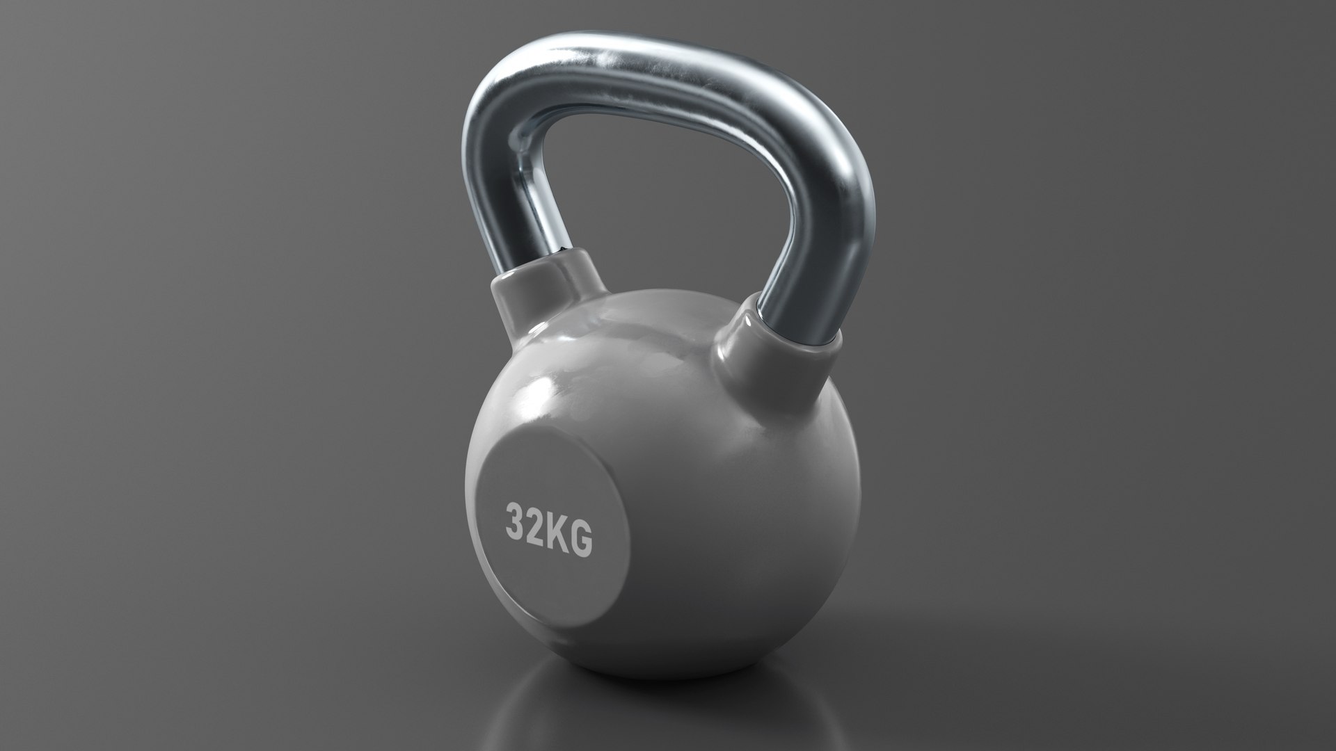 Vinyl Coated Wide Handle Kettlebell 32kg 3D Model - TurboSquid 2068575