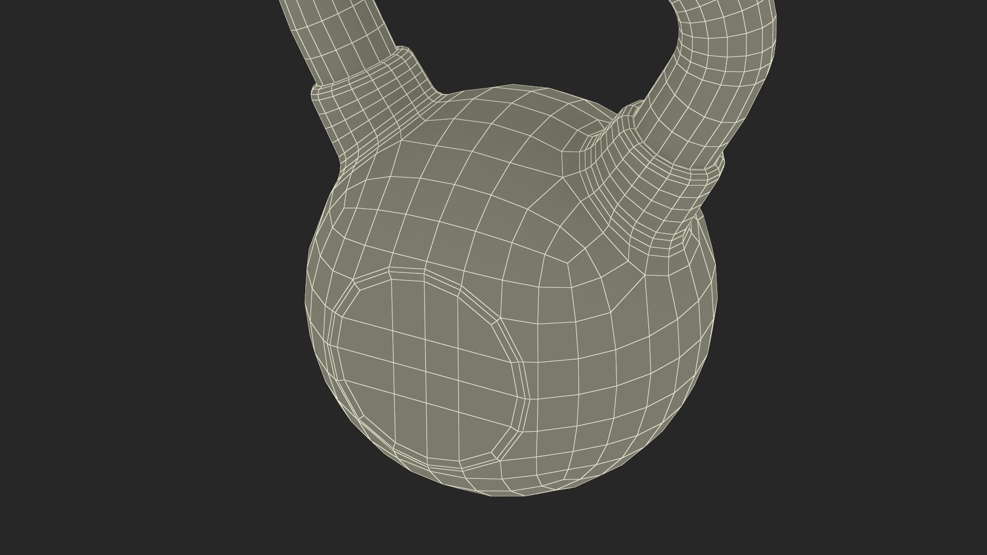 Vinyl Coated Wide Handle Kettlebell 32kg 3D Model - TurboSquid 2068575