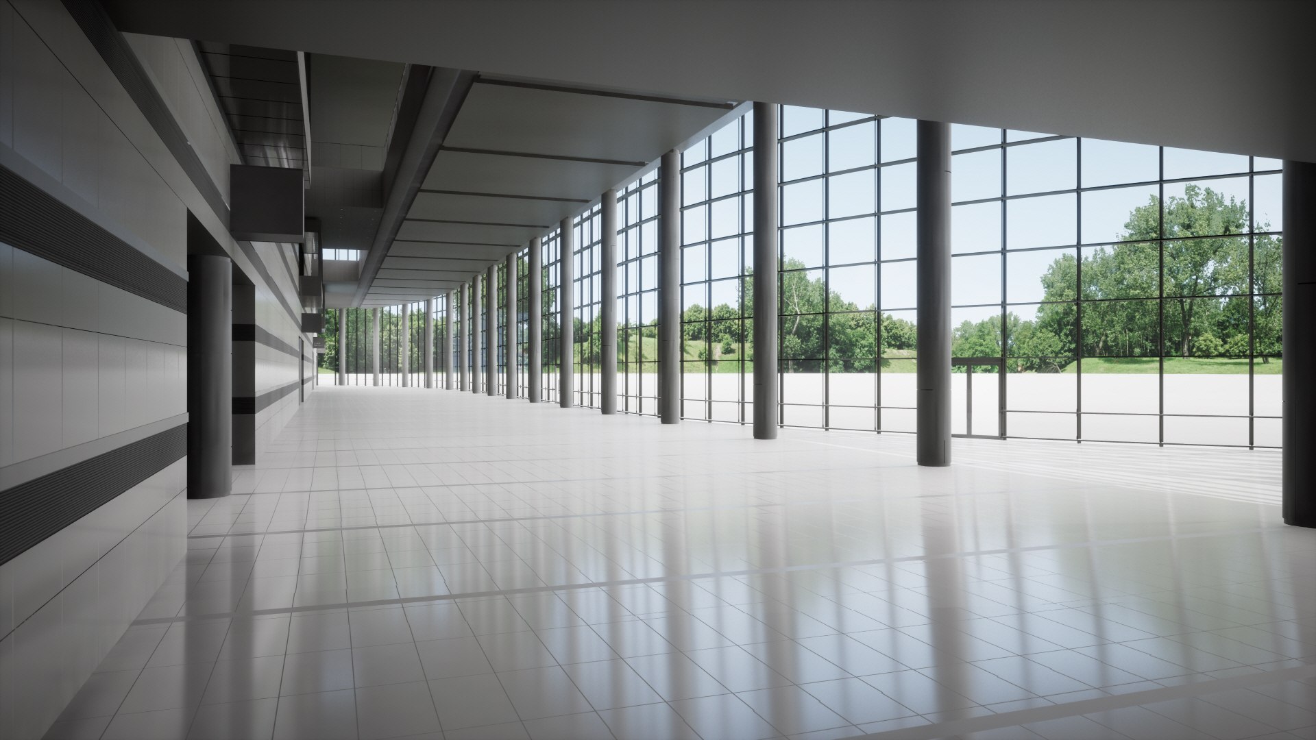 3D Korea Coex Exhibition Lobby Model - TurboSquid 2405302