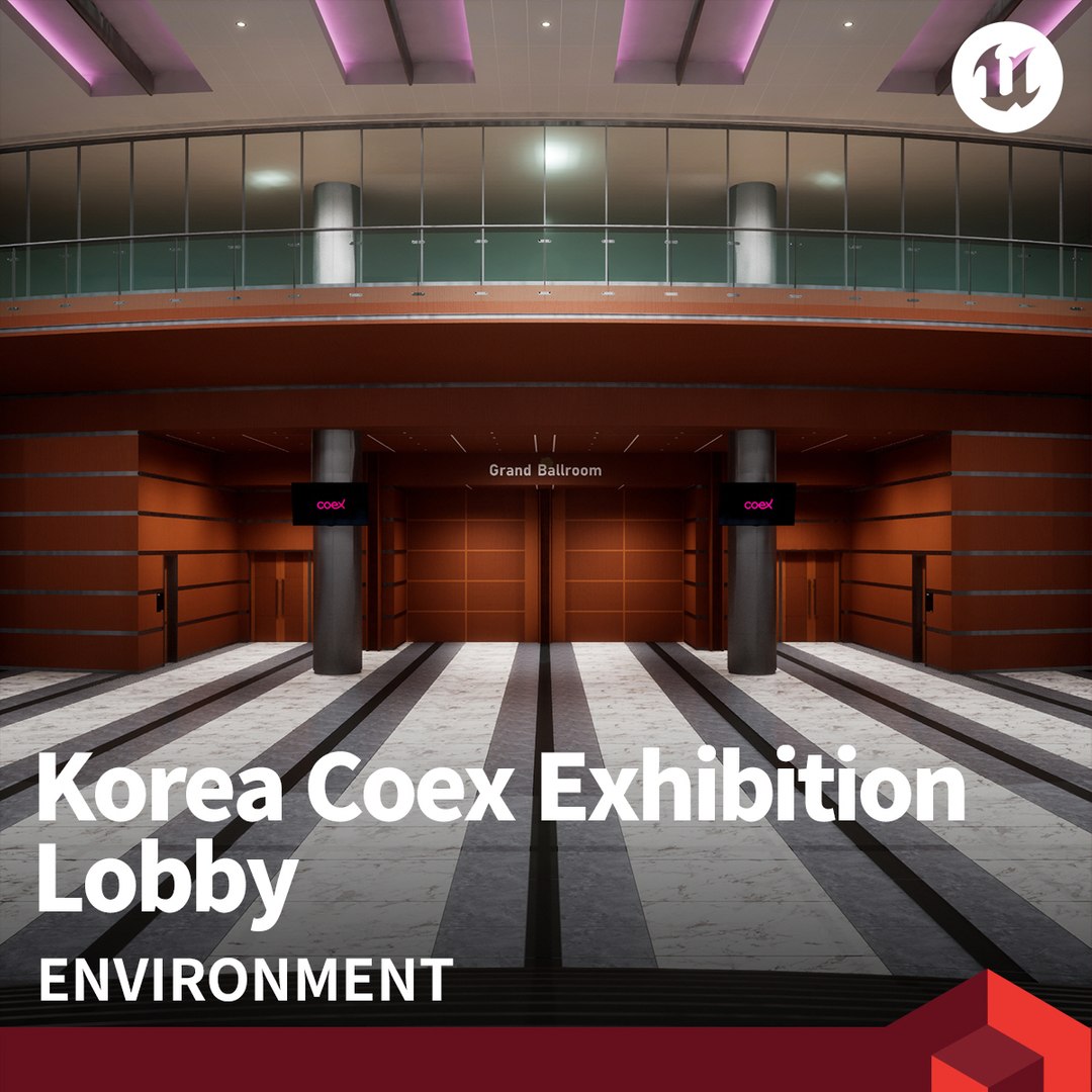 3D Korea Coex Exhibition Lobby Model - TurboSquid 2405302