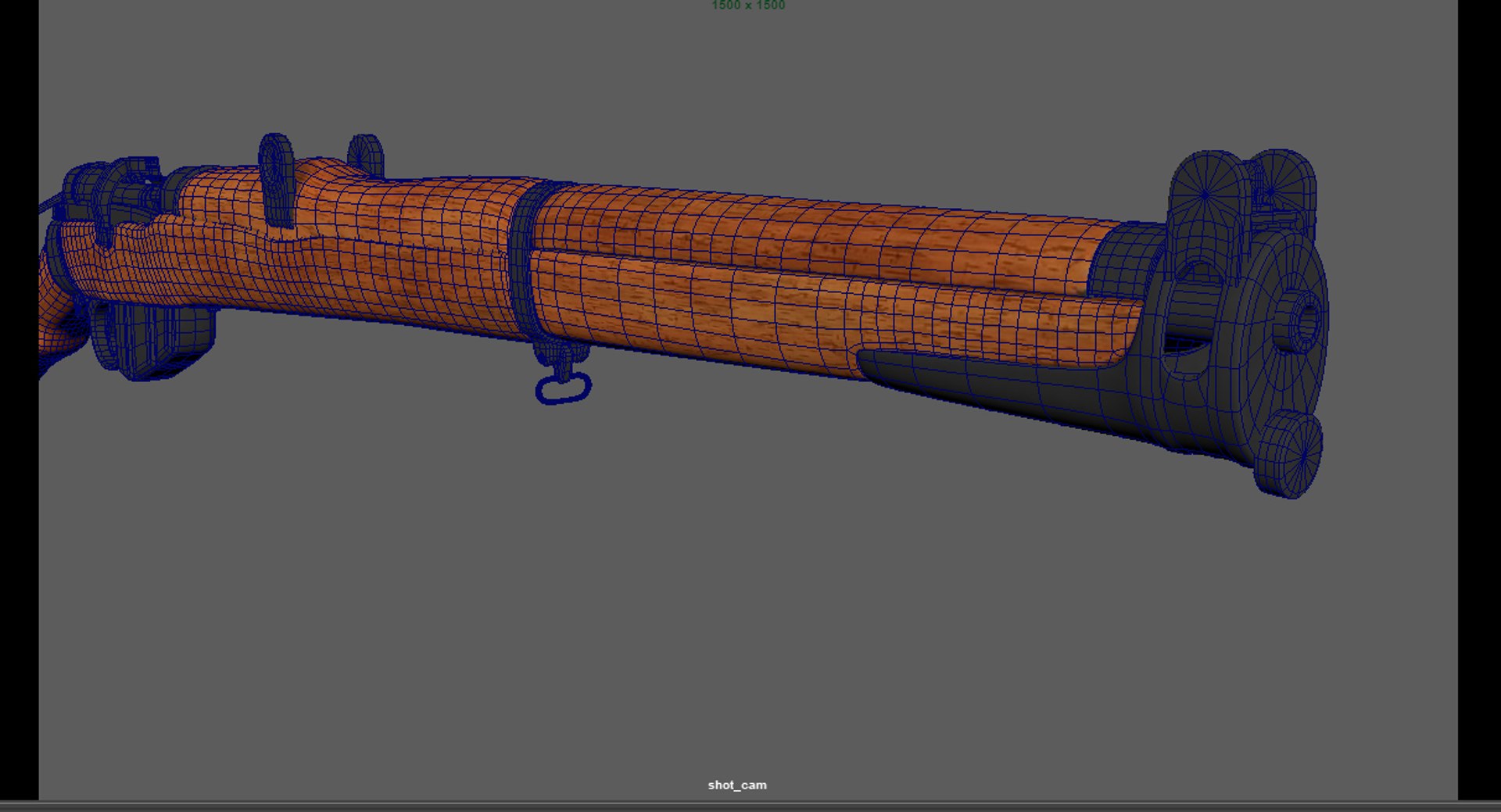 Lee Enfield Bolt Action Rifle LowPoly Firearm 3D Model 3D Model ...