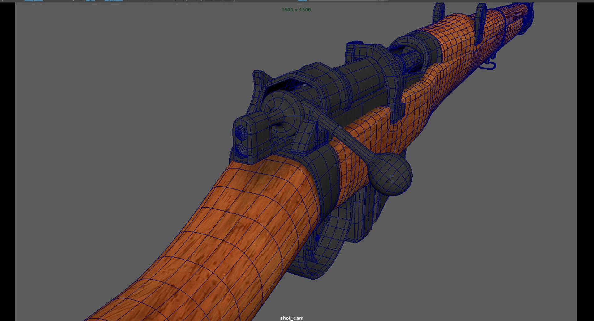 Lee Enfield Bolt Action Rifle LowPoly Firearm 3D Model 3D Model ...