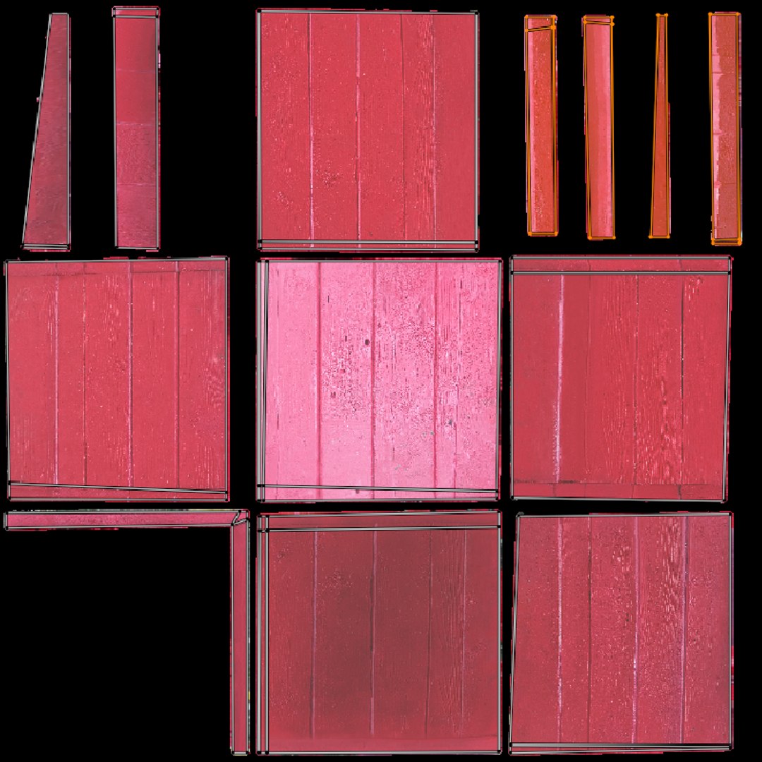 Lowpoly Realistic Red Wooden Box model - TurboSquid 1811914