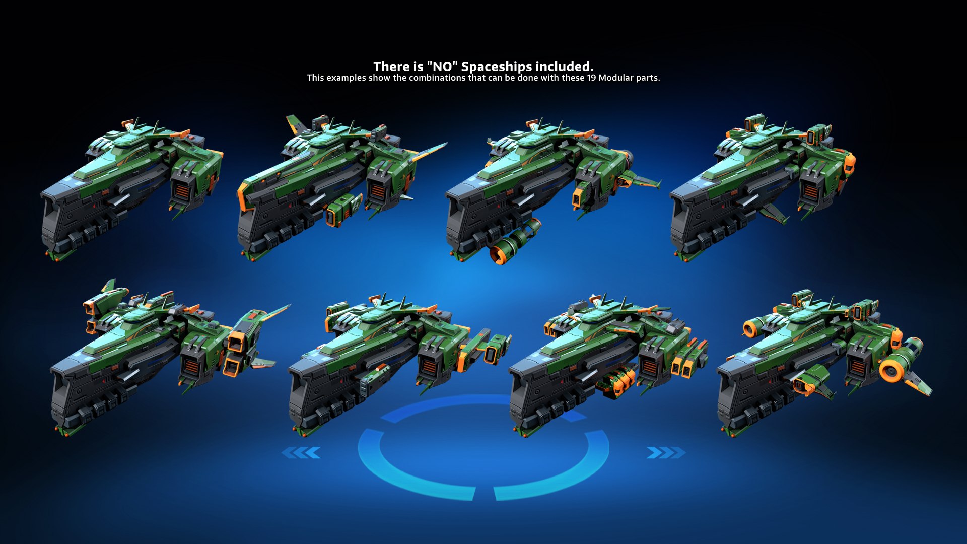 3D RTS Space Games Modular parts model - TurboSquid 1722196