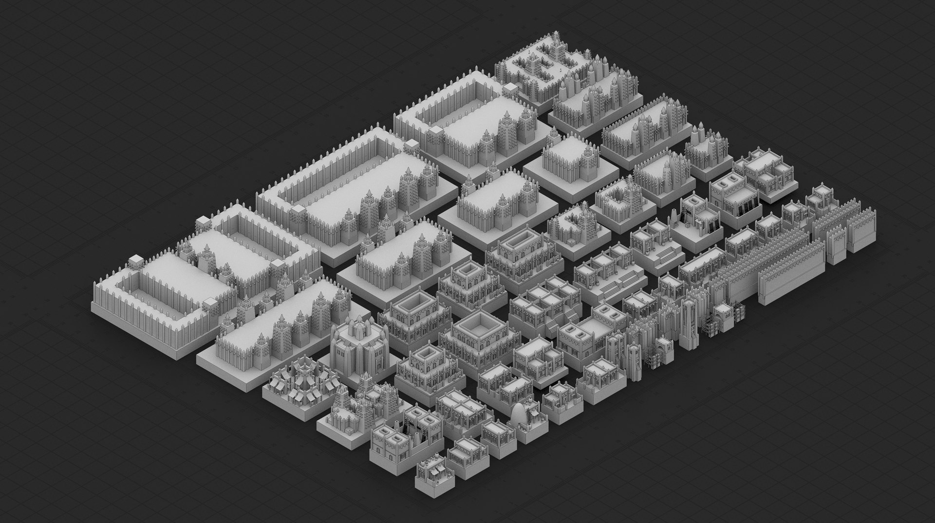 3D Vernacular Buildings Pack - TurboSquid 2341678