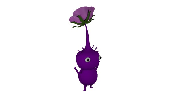Purple flower pikmin 3D model - TurboSquid 1646427