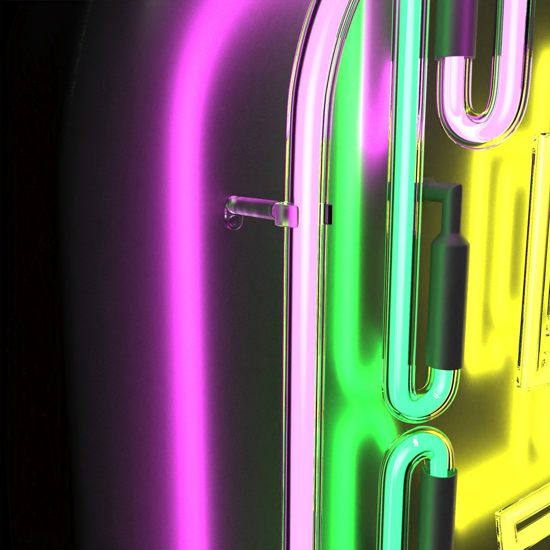 Vertical Animated Neon Sign 3D Model - TurboSquid 1733051