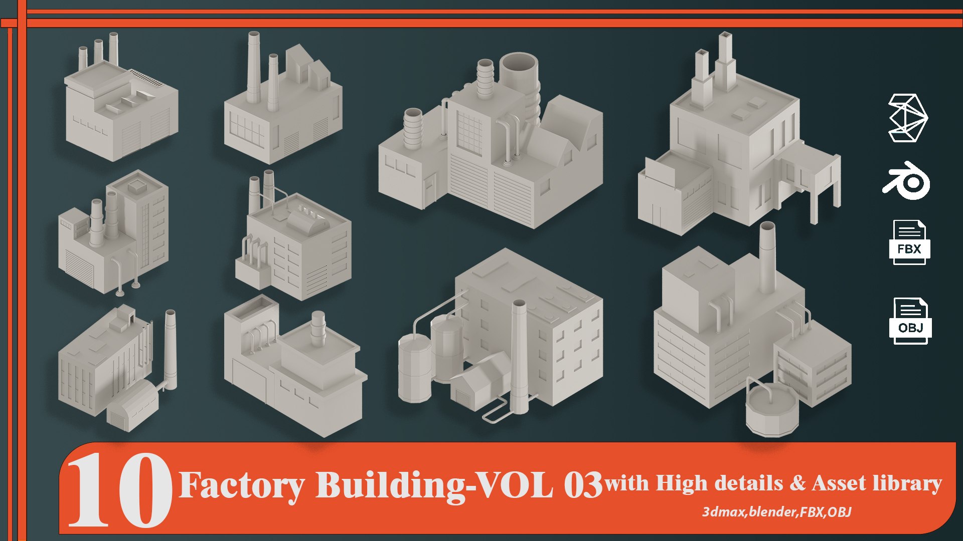 3D Factory Building VOL-03 Model - TurboSquid 2325513