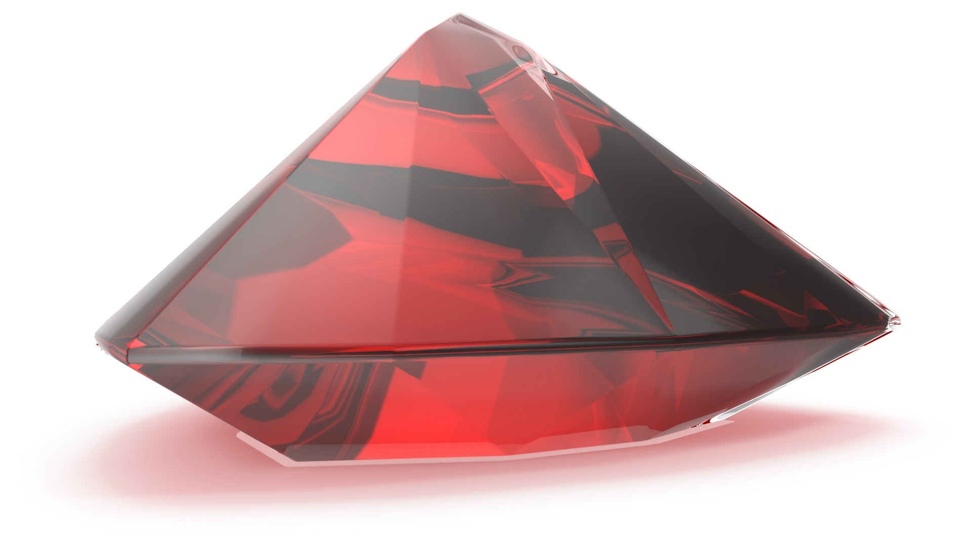 3D Shield Cut Ruby - TurboSquid 1880820