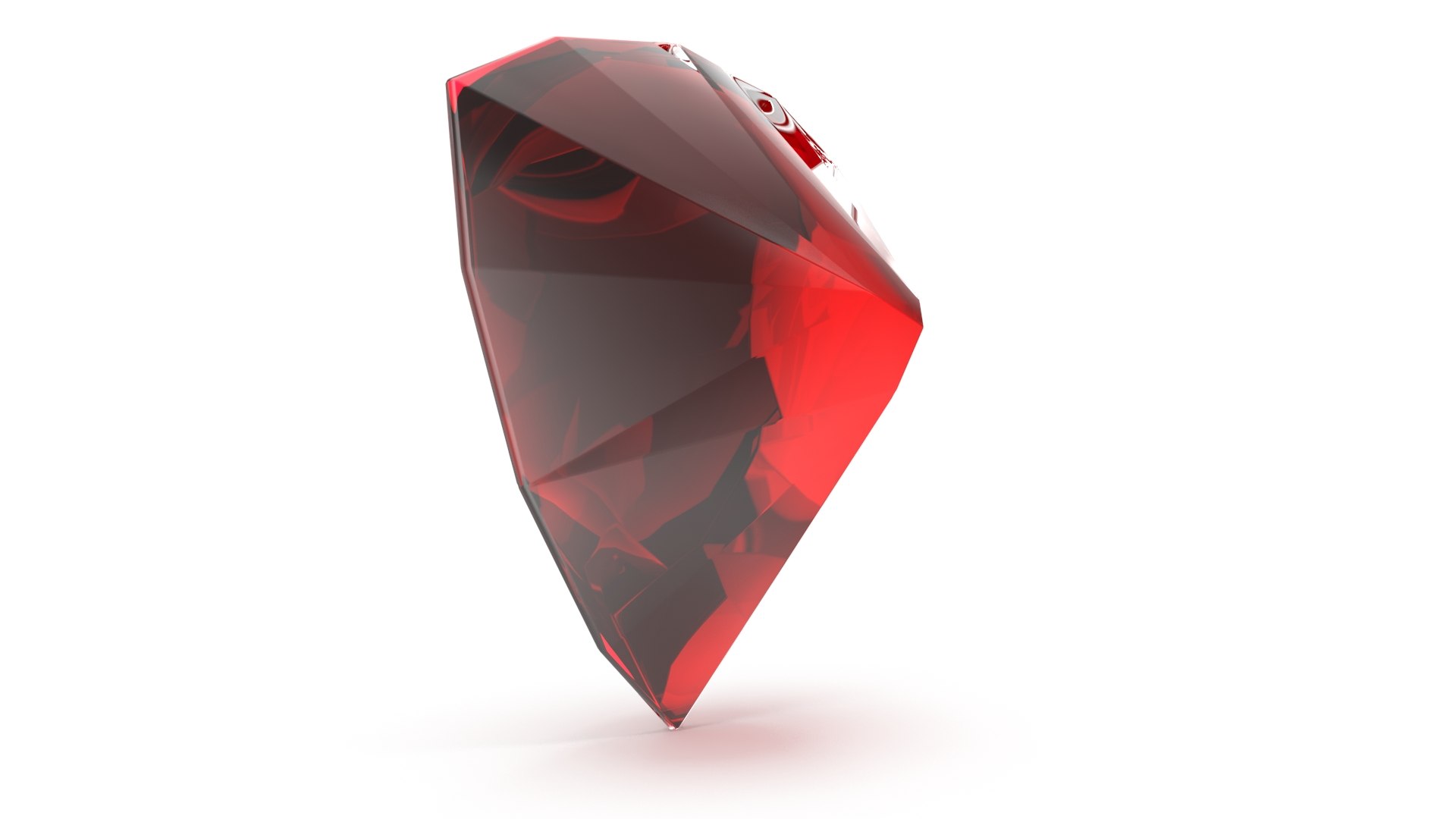3D Shield Cut Ruby - TurboSquid 1880820