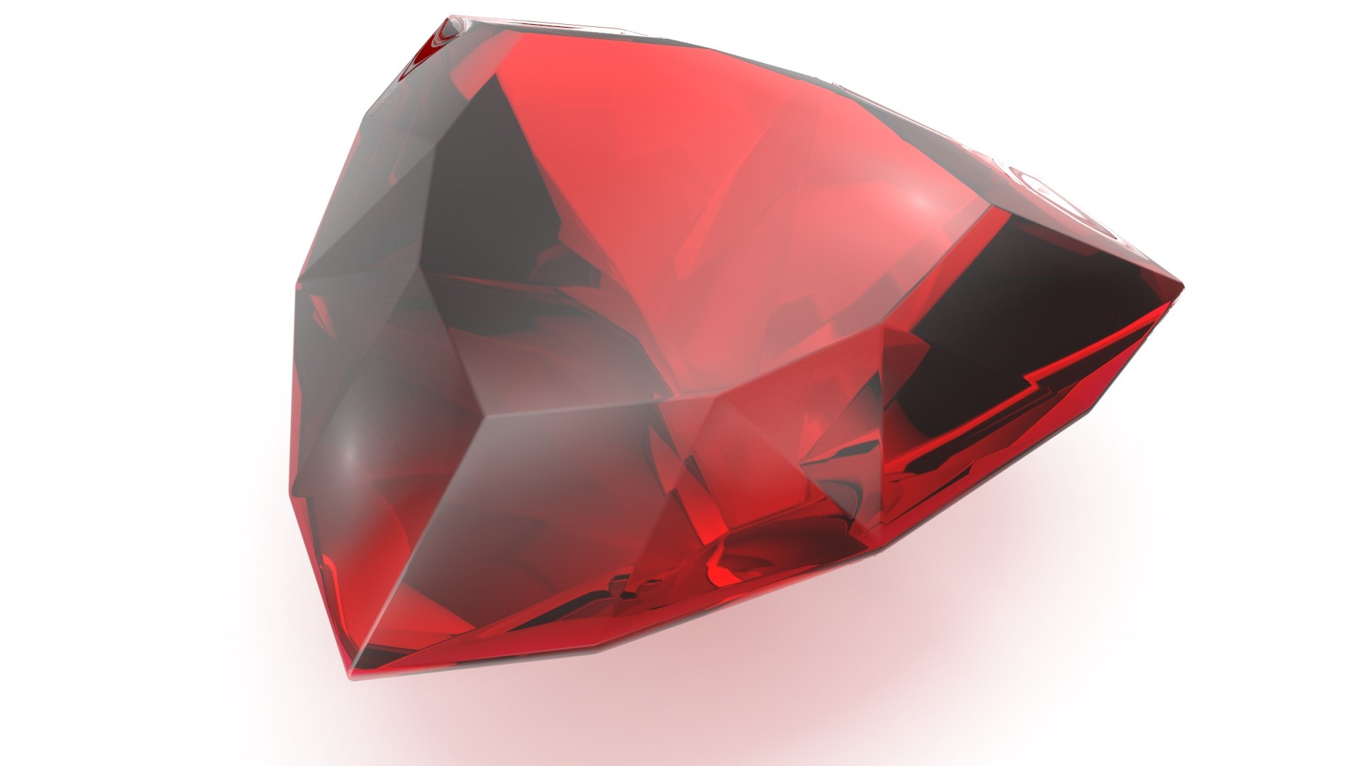 3D Shield Cut Ruby - TurboSquid 1880820