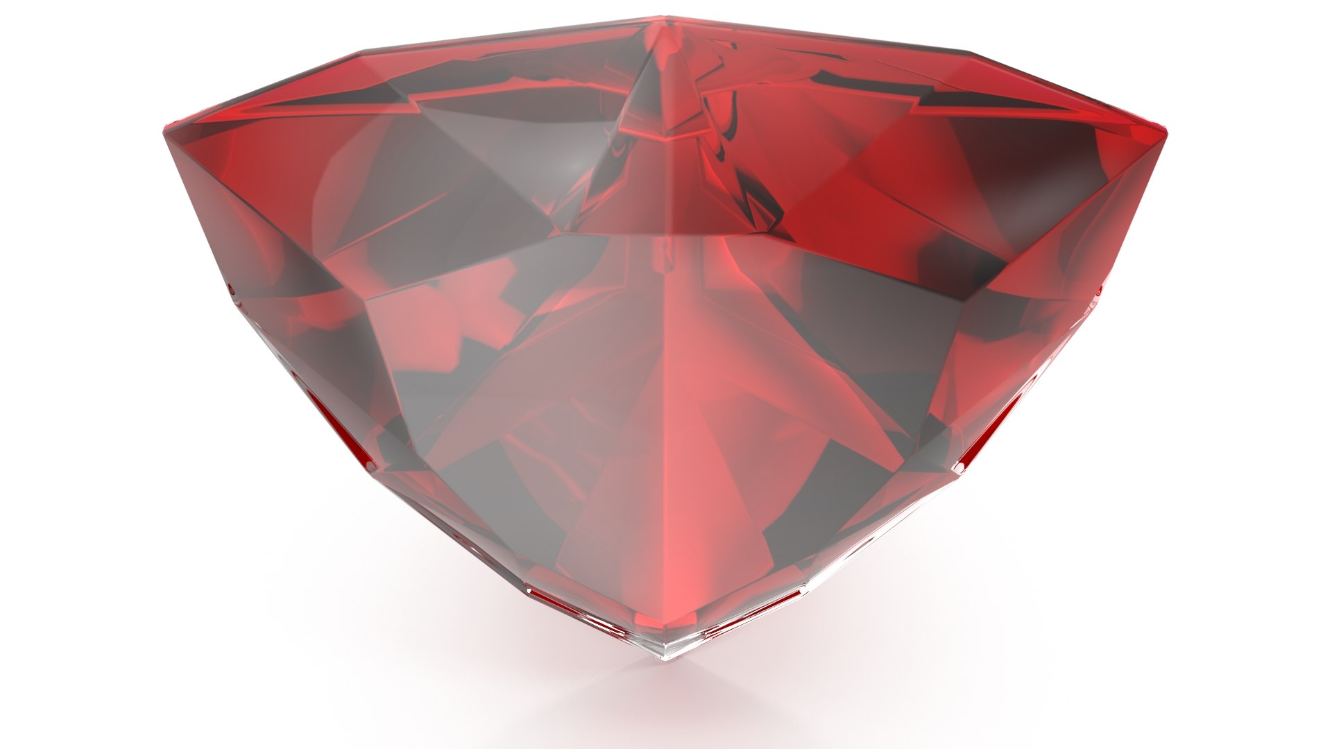 3D Shield Cut Ruby - TurboSquid 1880820