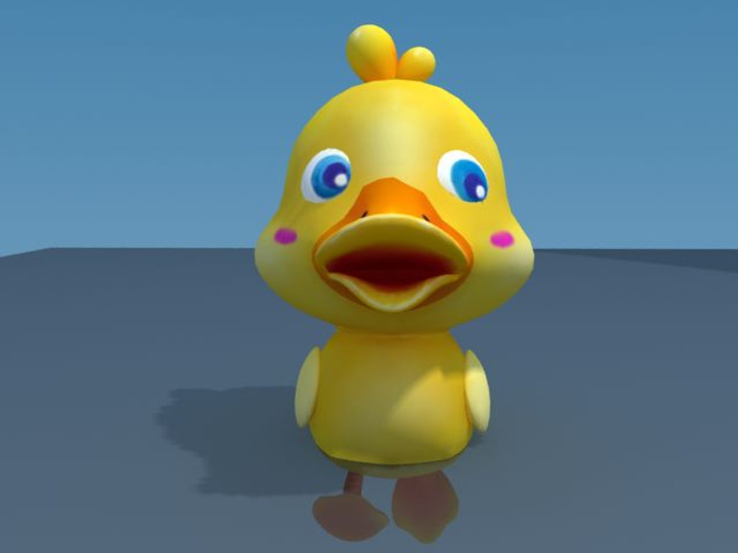 3d Cartoon Duck