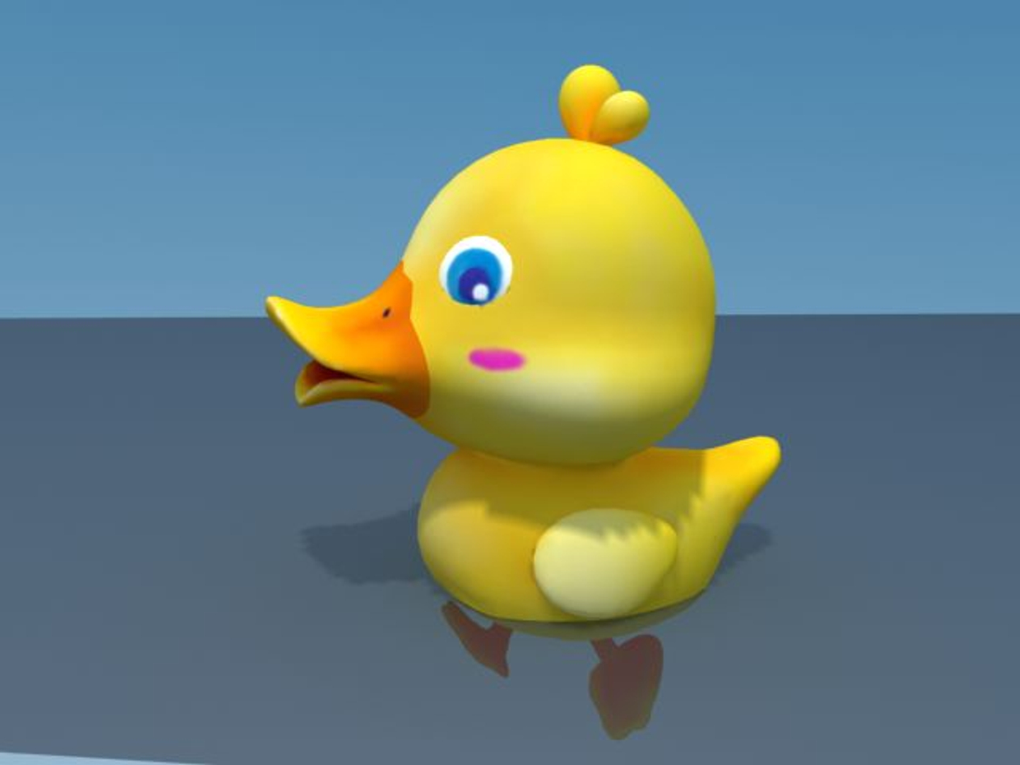 3d Cartoon Duck