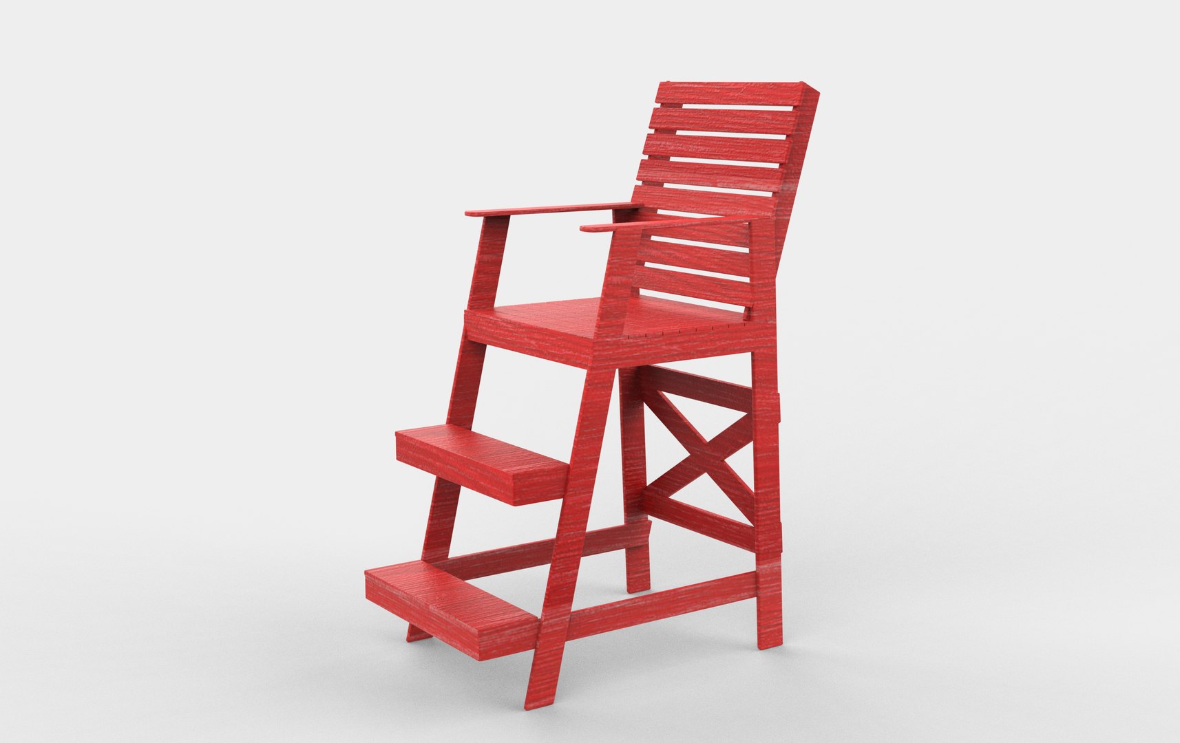 3D Lifeguard Chair 3D Model Model - TurboSquid 2344384