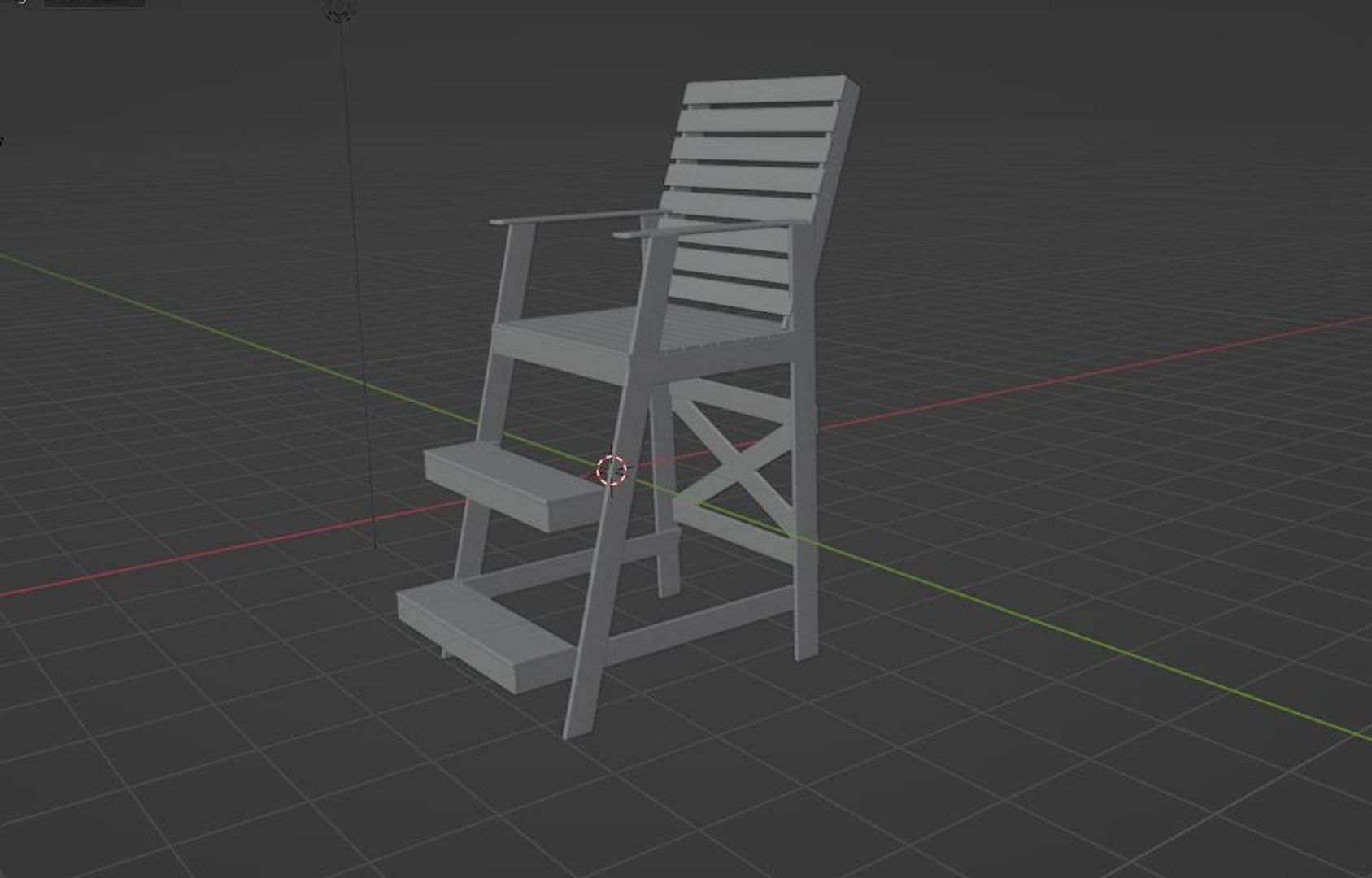 3D Lifeguard Chair 3D Model Model - TurboSquid 2344384