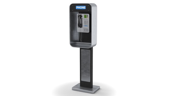 Two Public Phones 3D model - TurboSquid 1746601