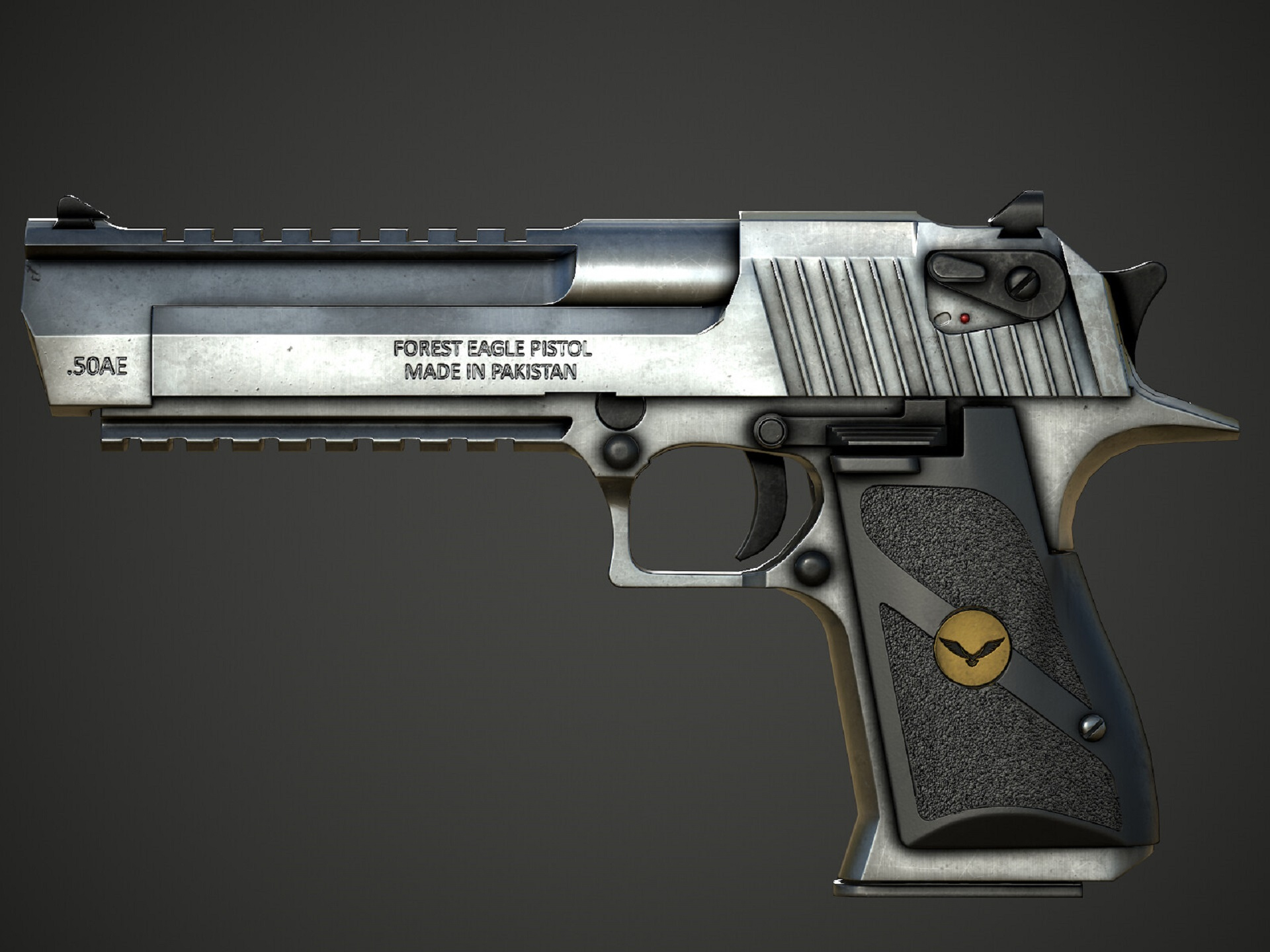 Deagle AAA Game Ready PBR Low-poly 3D model model - TurboSquid 2004430