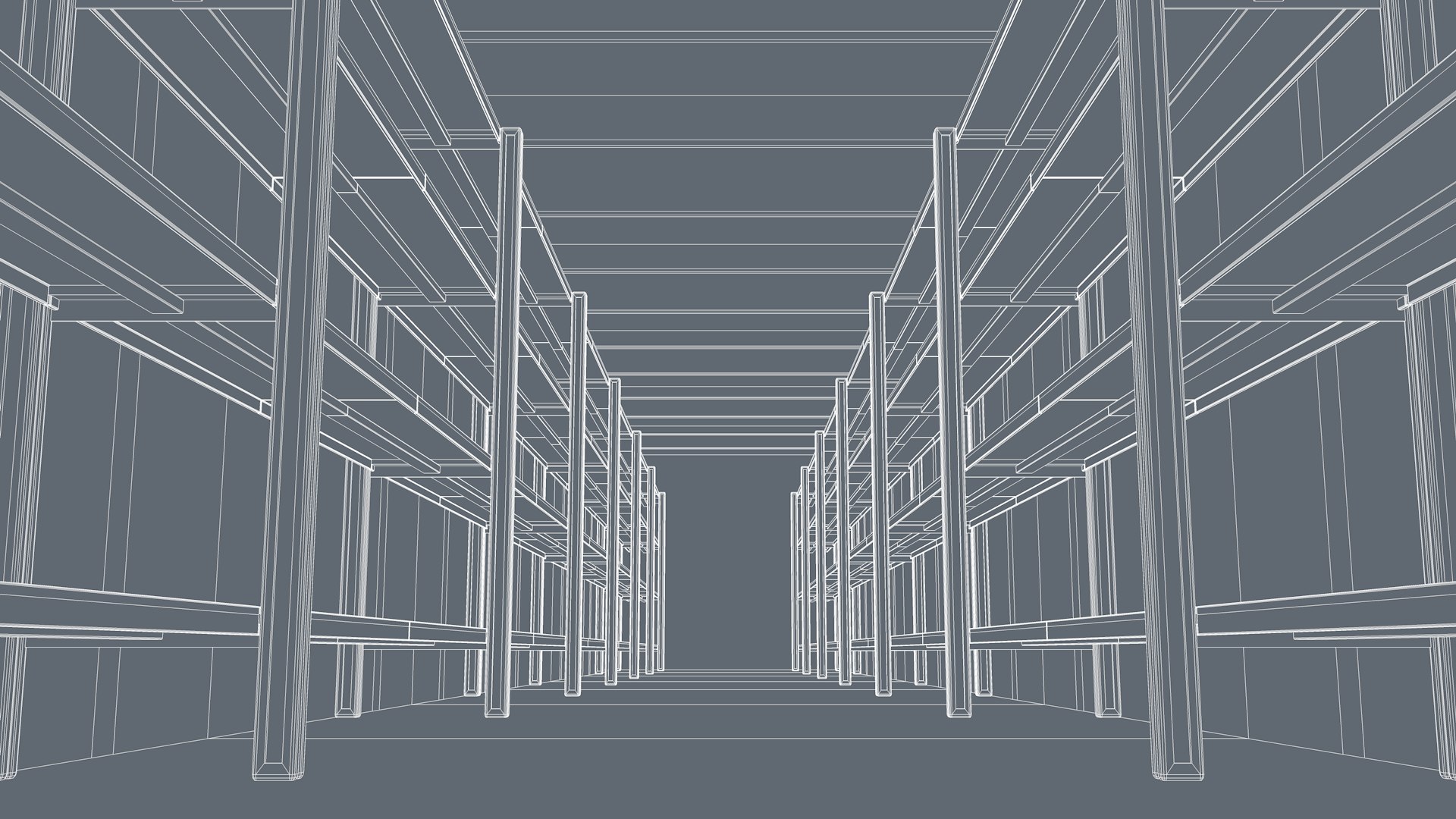 3D Empty Storage Room - TurboSquid 2346408