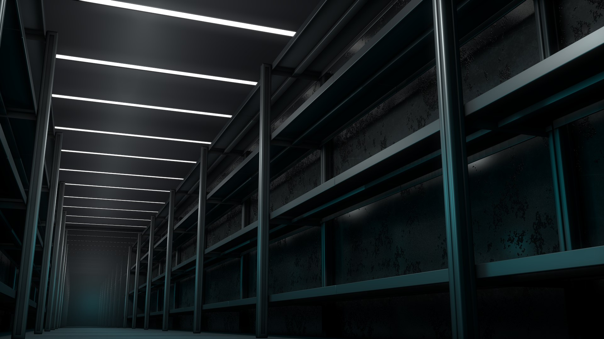 3D Empty Storage Room - TurboSquid 2346408