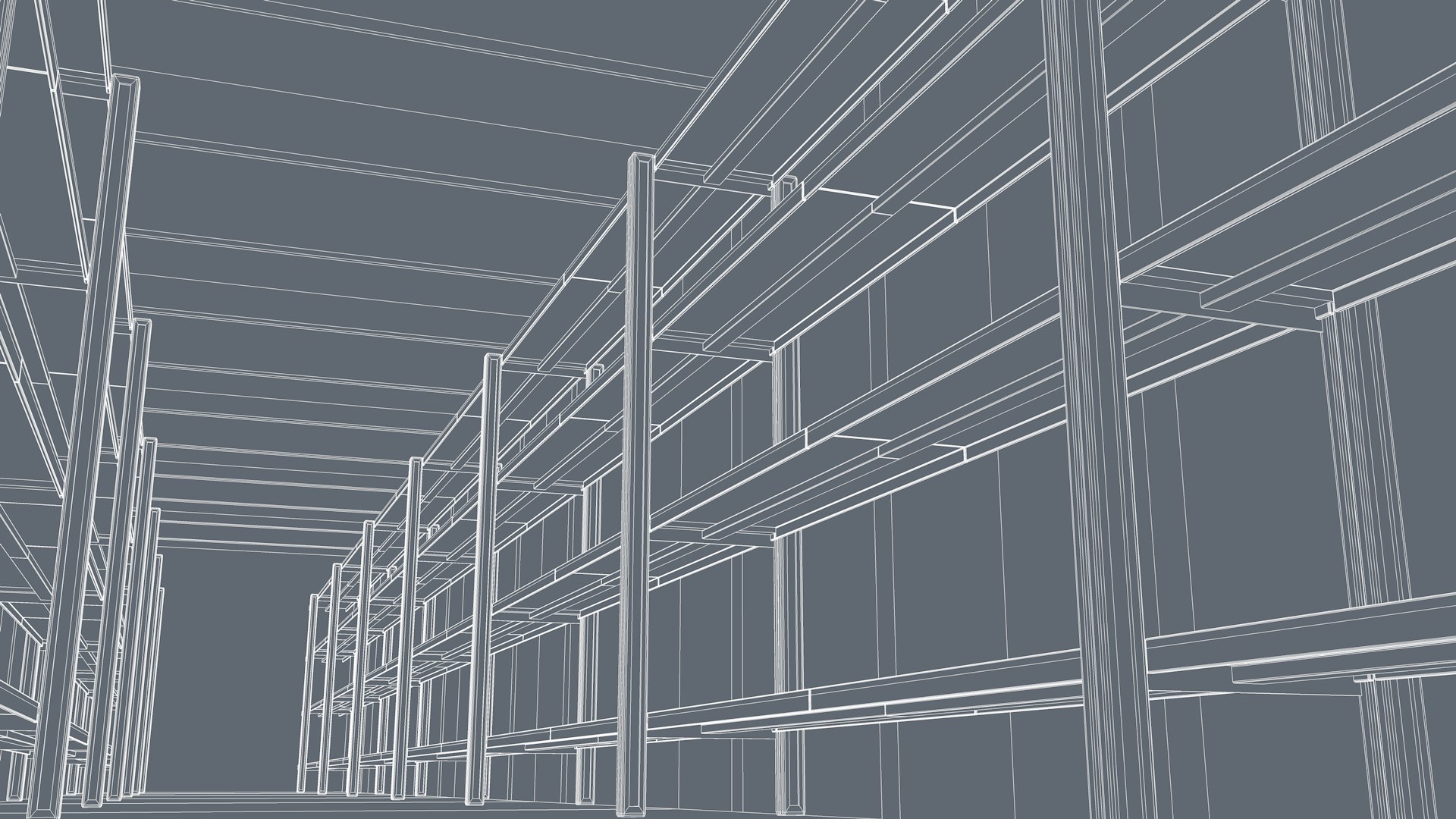 3D Empty Storage Room - TurboSquid 2346408