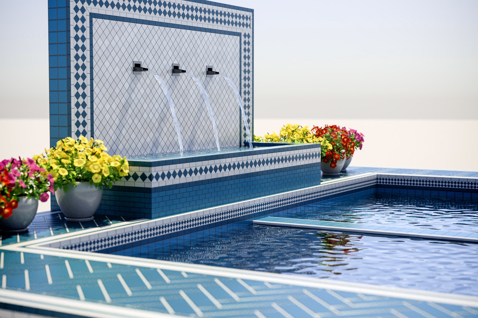 Swimming Pool Jacuzzi 3D Model - TurboSquid 1496711