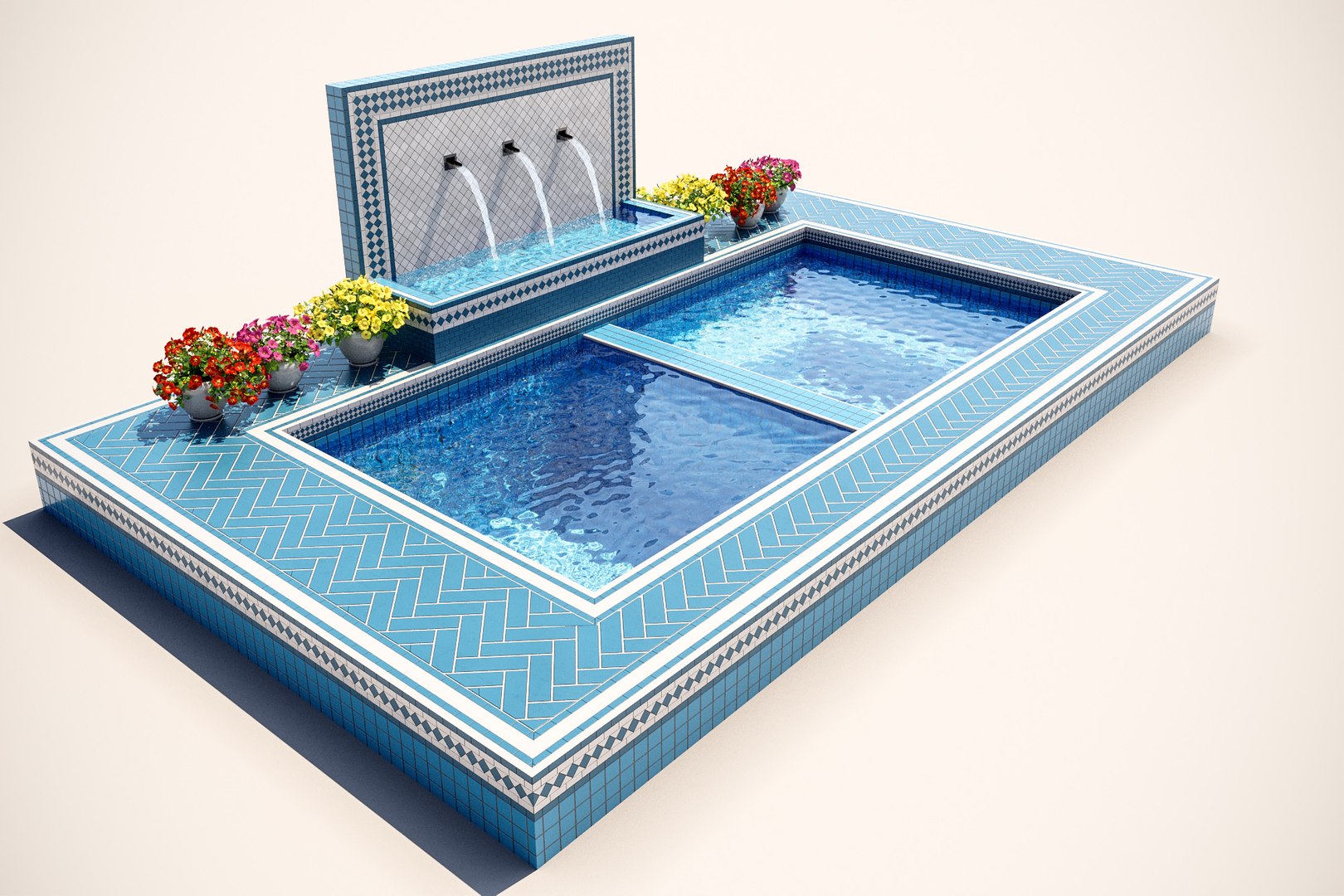 Swimming Pool Jacuzzi 3D Model - TurboSquid 1496711