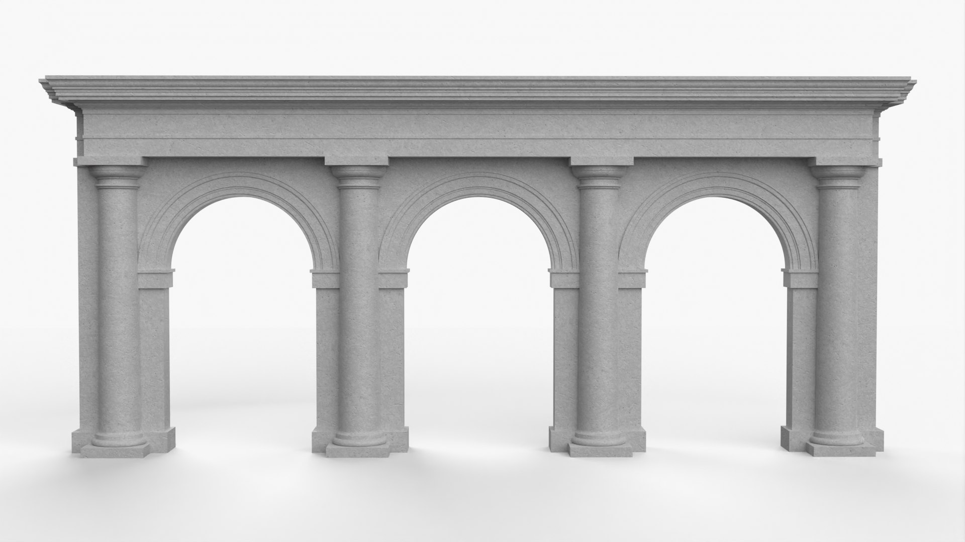 3D Triple Arch 012 Model - TurboSquid 2093782