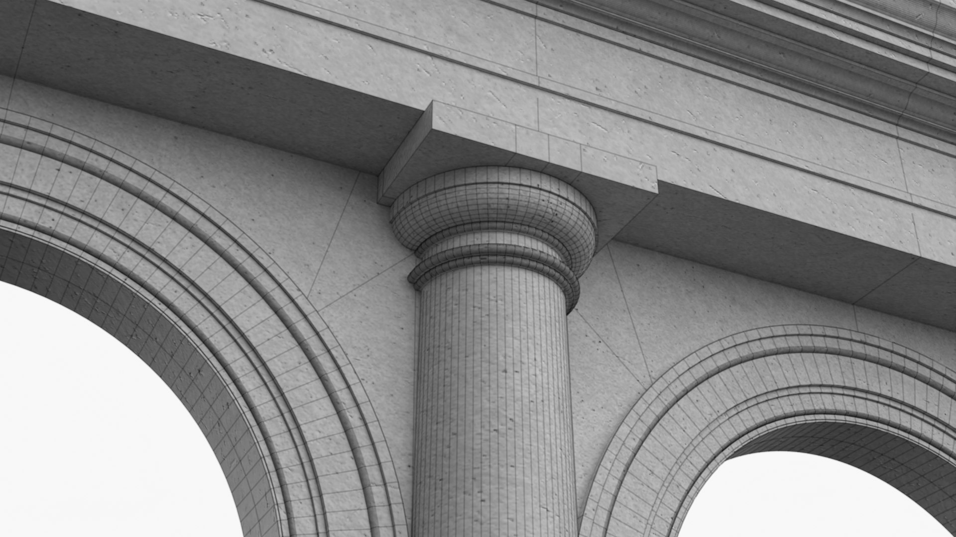 3D Triple Arch 012 Model - TurboSquid 2093782