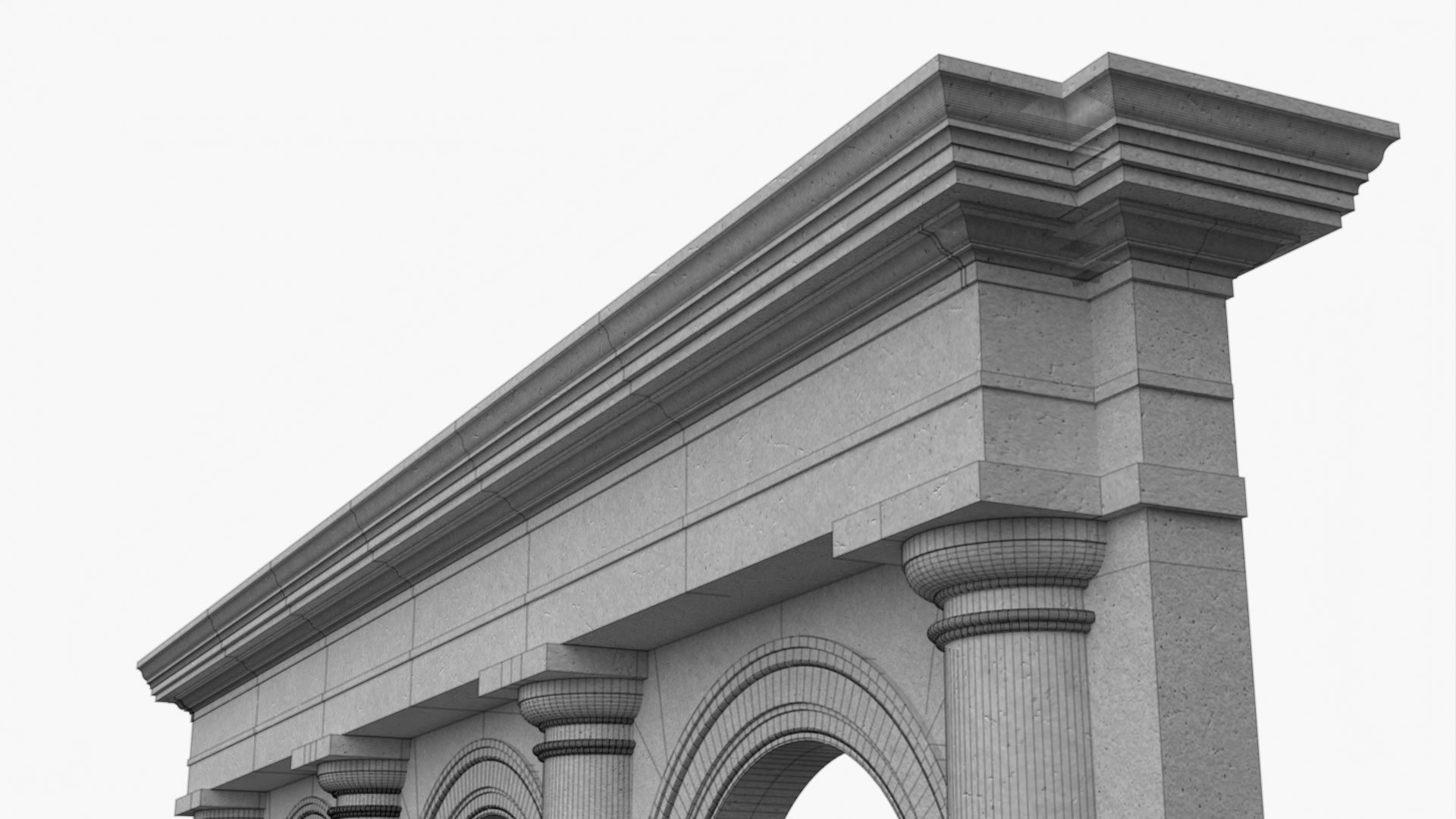 3D Triple Arch 012 Model - TurboSquid 2093782