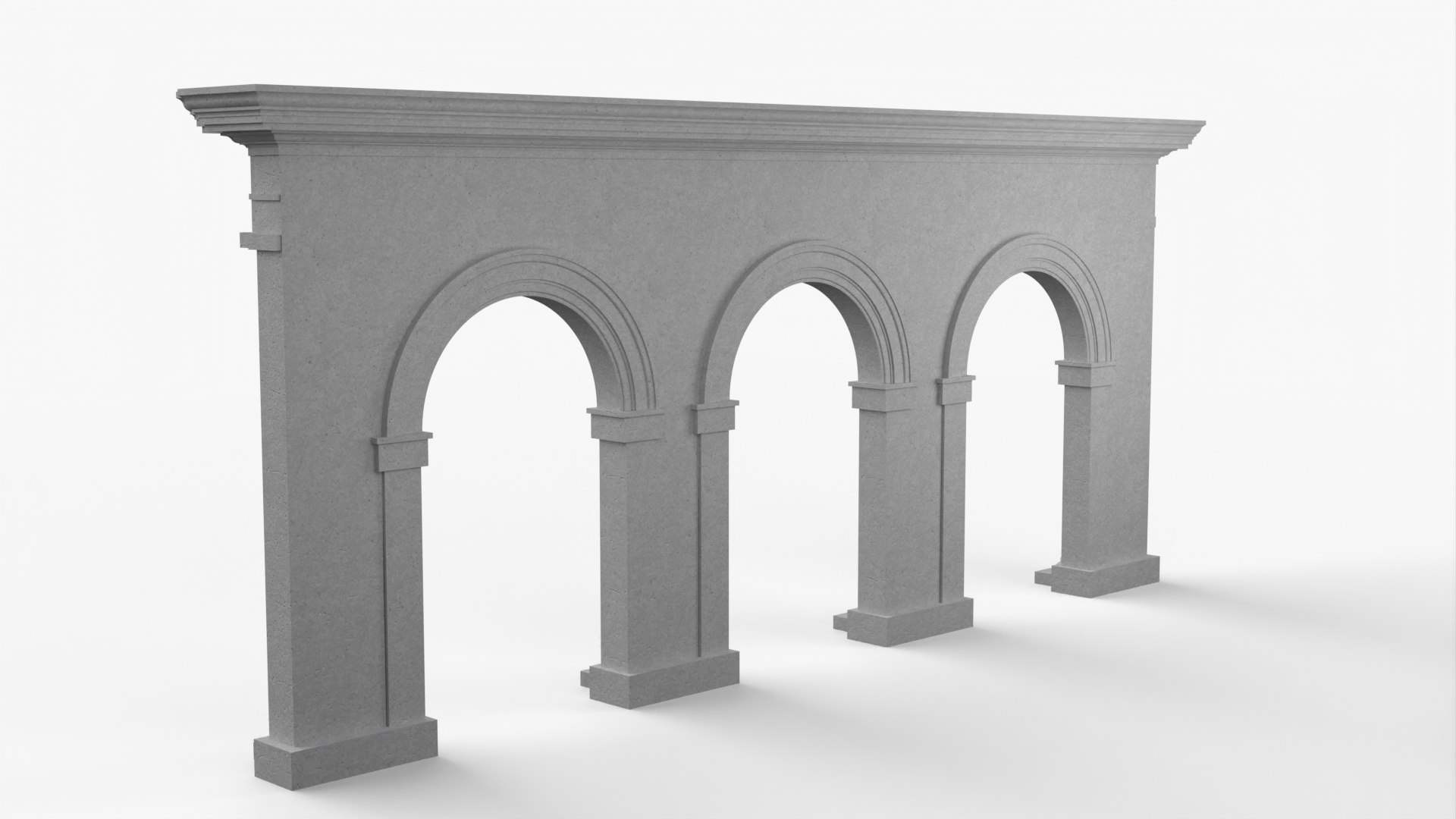 3D Triple Arch 012 Model - TurboSquid 2093782