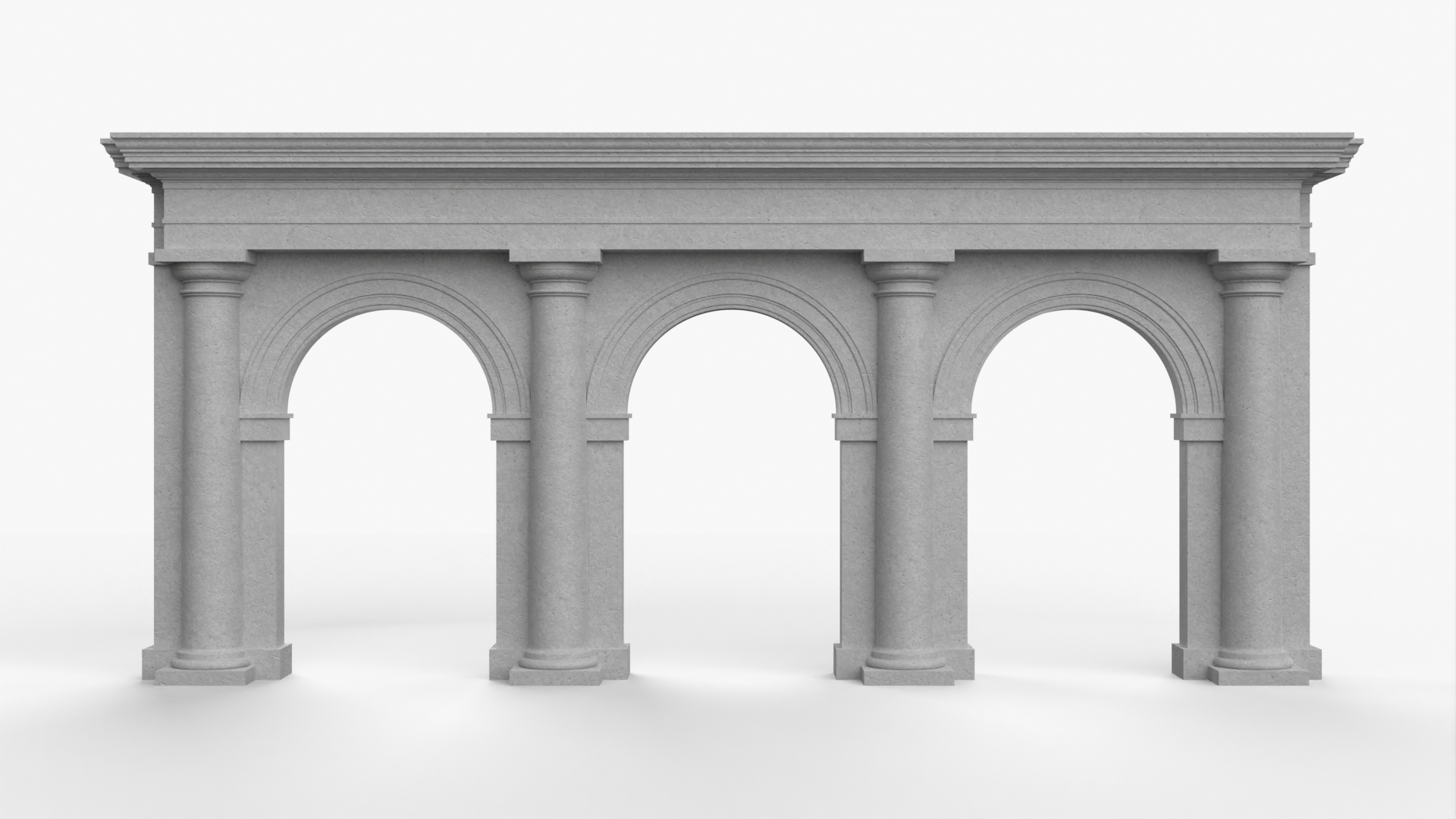 3D Triple Arch 012 Model - TurboSquid 2093782