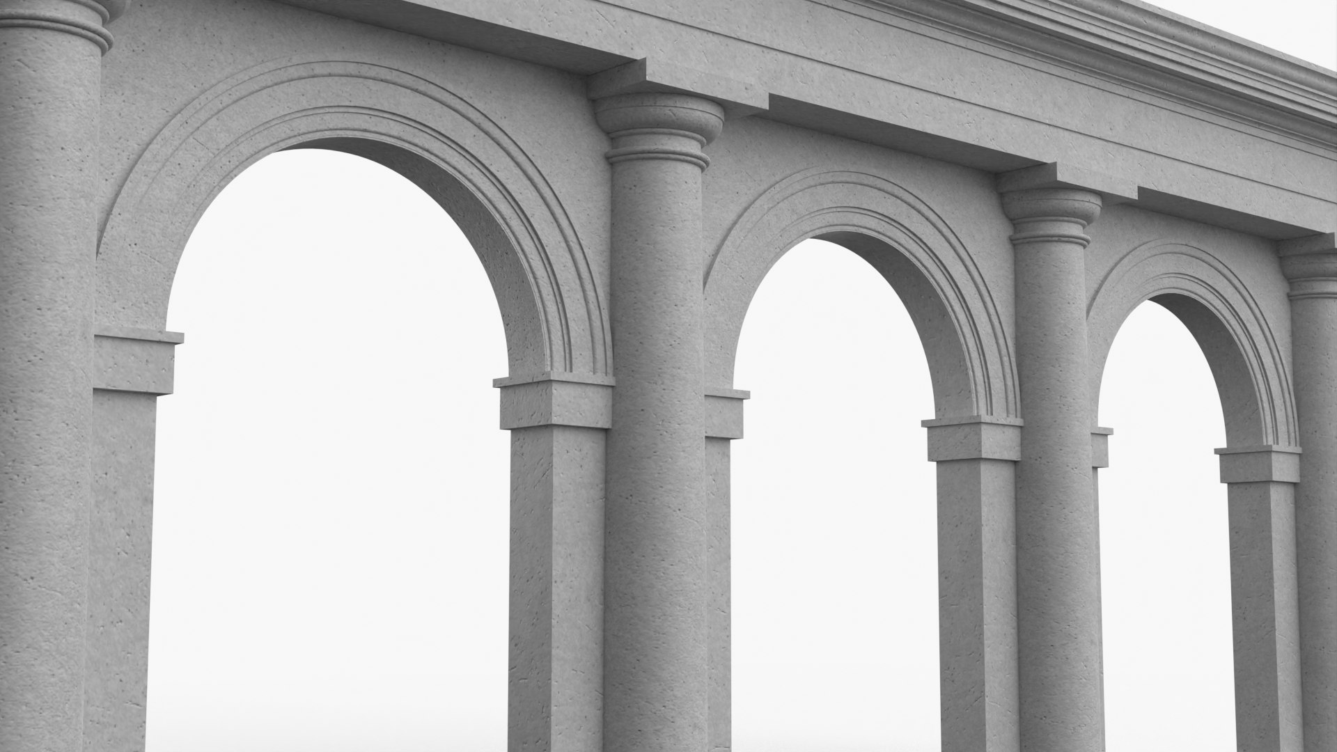 3D Triple Arch 012 Model - TurboSquid 2093782